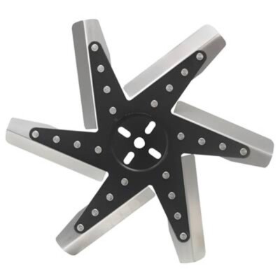 6 BLADE HI PERFORMANCE FLEX FAN 15" STEEL FORD CHEVY MOPAR STANDARD ...