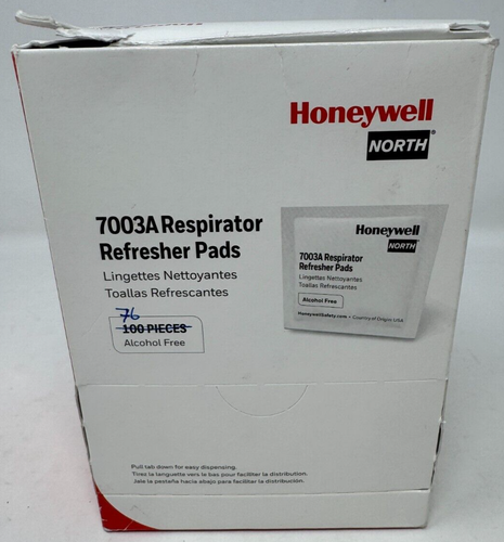 HONEYWELL NORTH 7003A Respirator Wipes box of 76 wipes | eBay