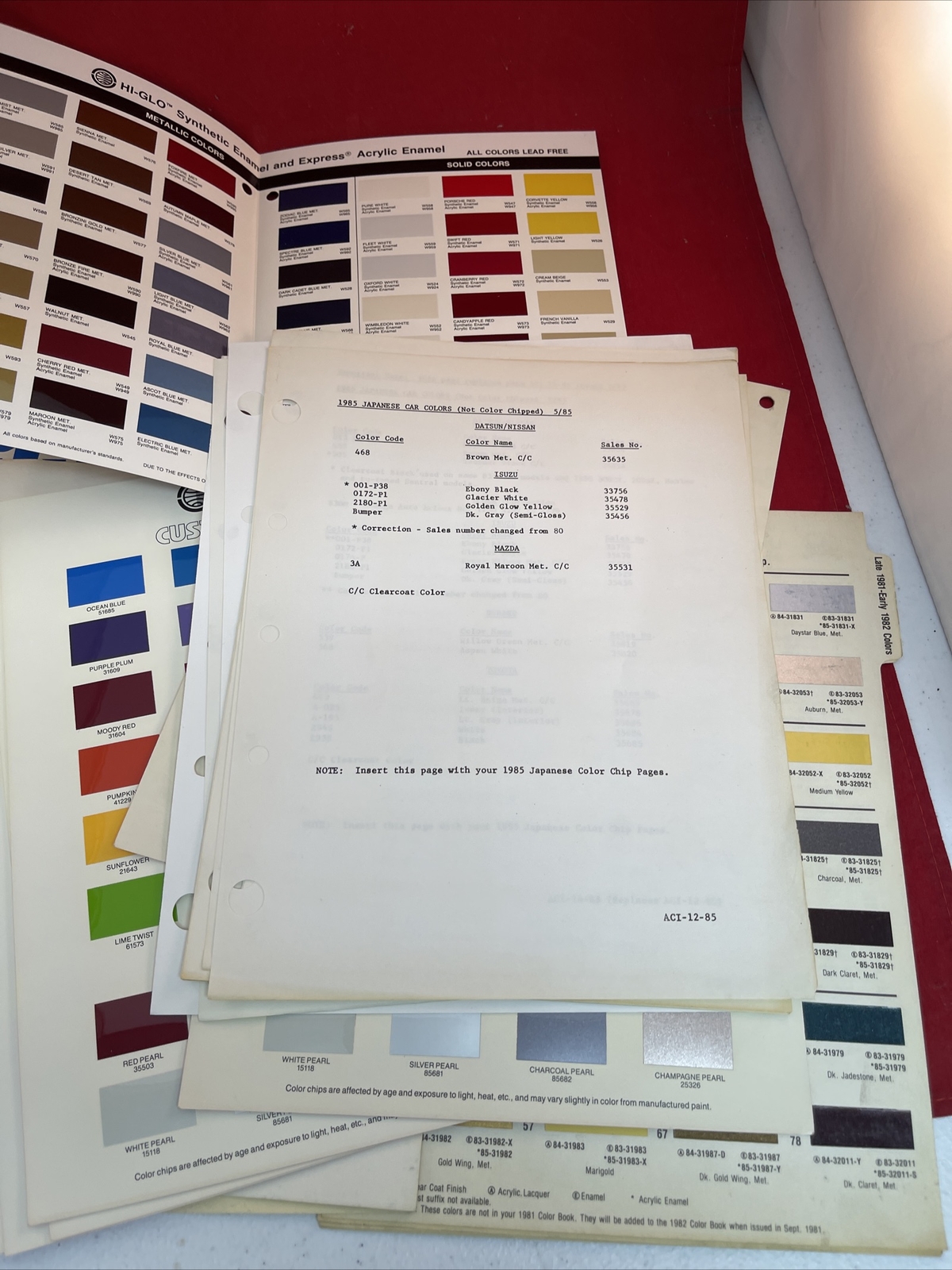 sherwin williams Automotive Paint Color Manuals Import 1993 1996 1998 ...