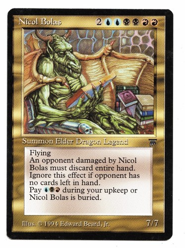 Magic the Gathering MTG Card: Nicol Bolas Legends ENGLISH! EX | eBay