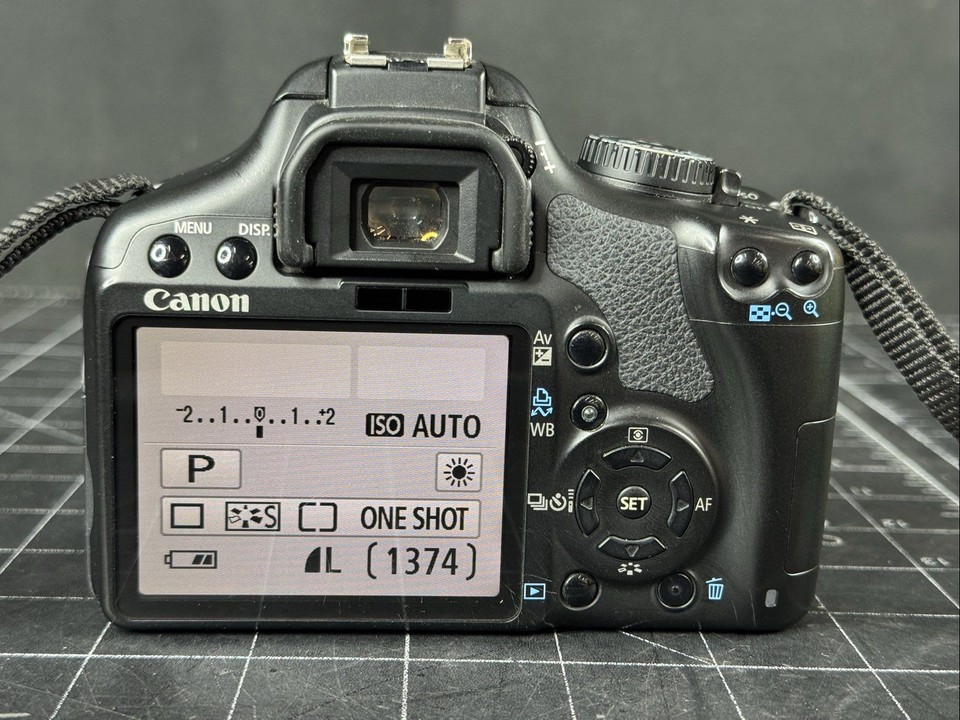 Canon EOS REBEL XSi (450D) 12.2MP Digital SLR DSLR Camera w/ 3 Lenses ...