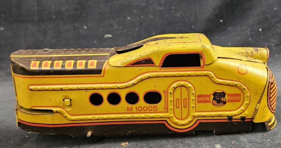 Vintage Tin Marx Train M10005 Union Pacific Engine~For Parts or ...
