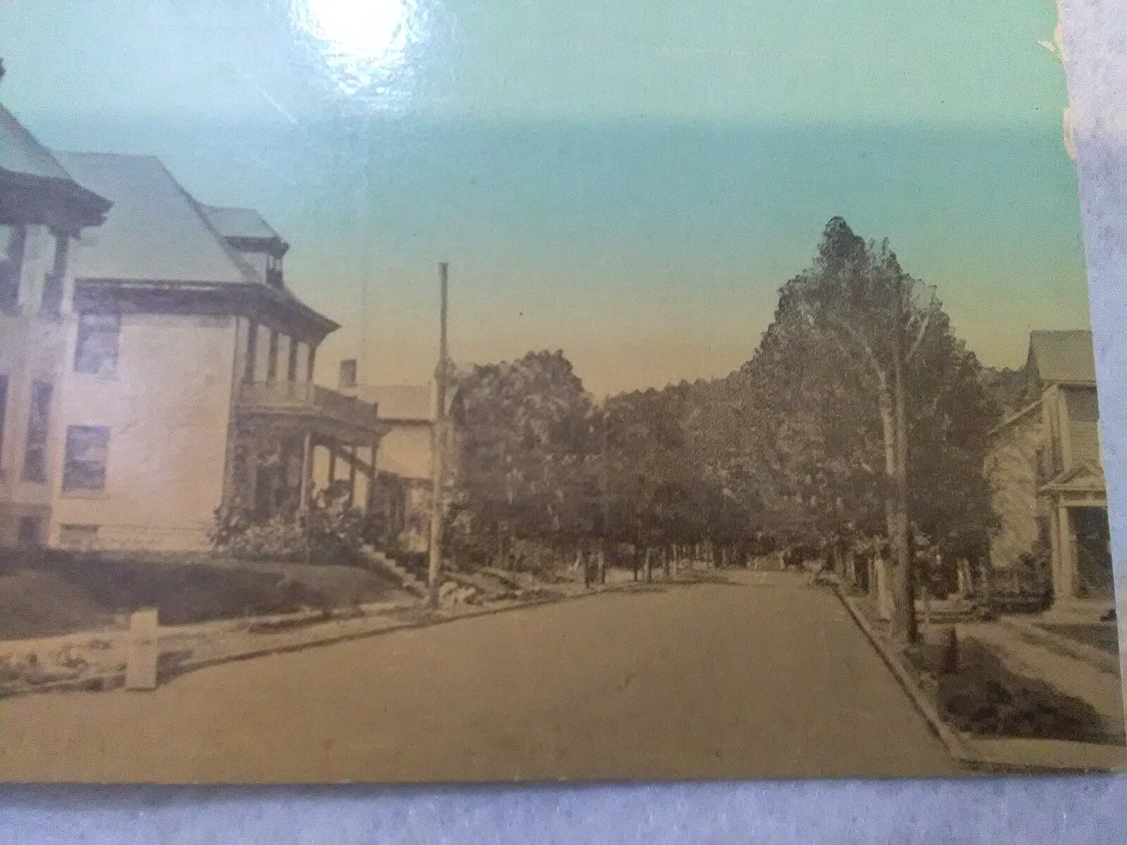 2/20C Middleport Meigs County Ohio OH Postcard Lincoln Ave. From 3rd St ...