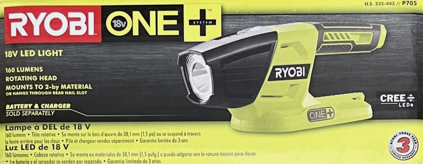 Ryobi LED Flashlight One plus P705 18V. Ships to Puerto Rico and ...