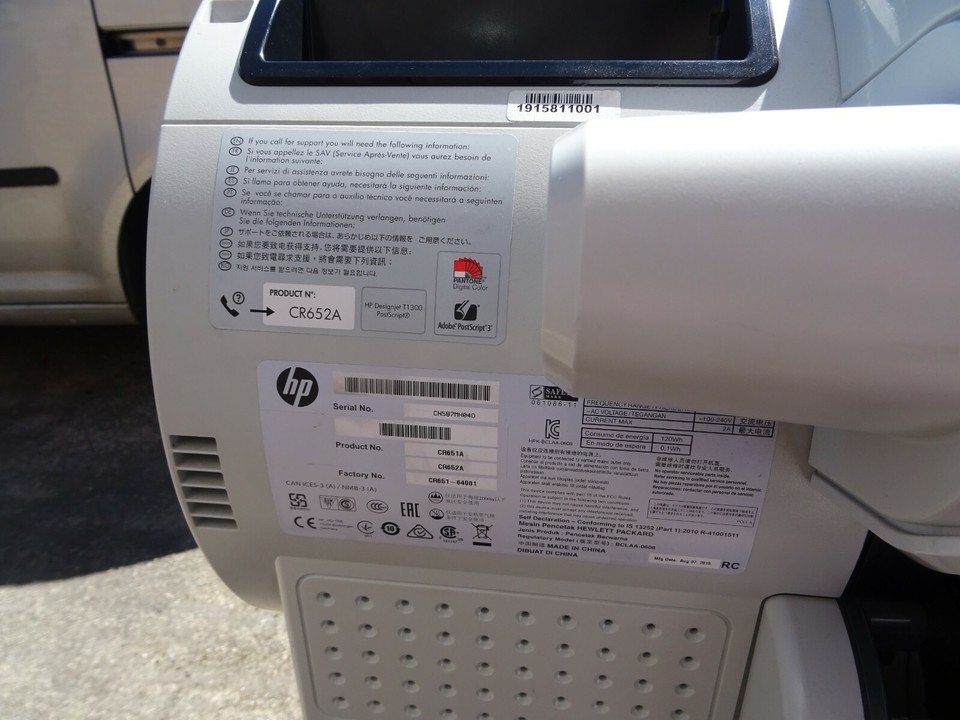 HP COLOR DESIGNJET T1300PS - A0 -P/N CR652A - £750.00 + VAT | eBay UK