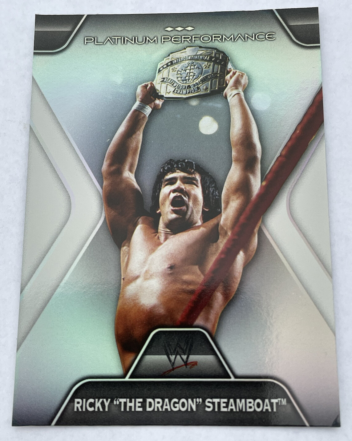 2010 WWE Platinum Performance Insert RICKY STEAMBOAT Rainbow Foil #PP ...