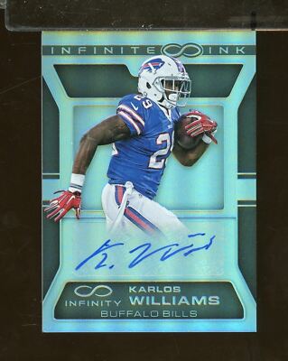 2016 Panini Infinite Ink KARLOS WILLIAMS auto Buffalo Bills (JU19) | eBay