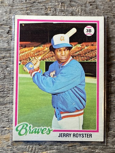 1978 Topps Baseball Card #187 Jerry Royster Atlanta Braves | eBay