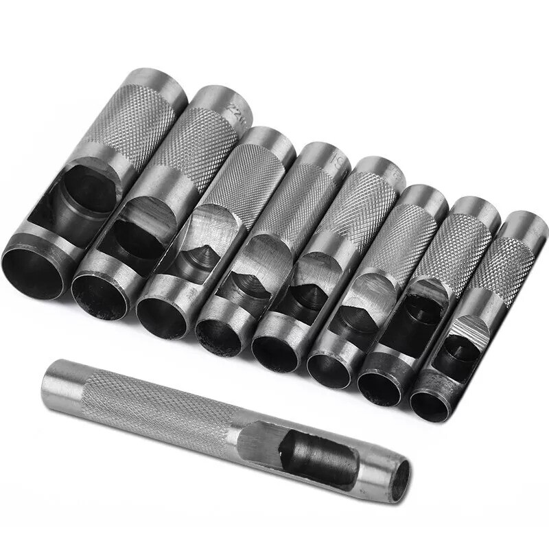 Large Leather Hole Punch Round Steel Hole Puncher Leather Craft Tool ...