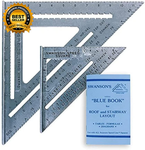 SW1201K Value Pack 7 Inch Speed Square and Big 12 Speed Square (Without ...