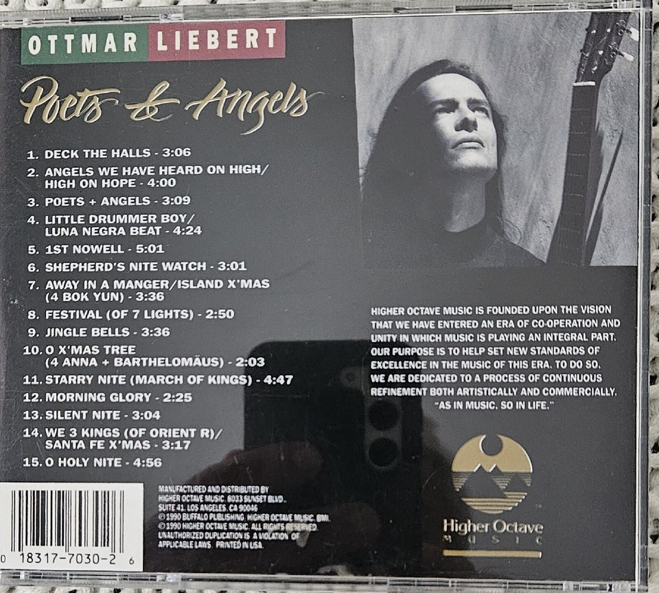 Ottmar Liebert - Poets & Angels (1990, Higher Octave HOMCD 7030) | eBay