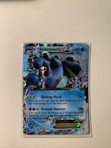 Seismitoad EX 20/111 - Holo ,English Pokemon Furious Fists. | eBay