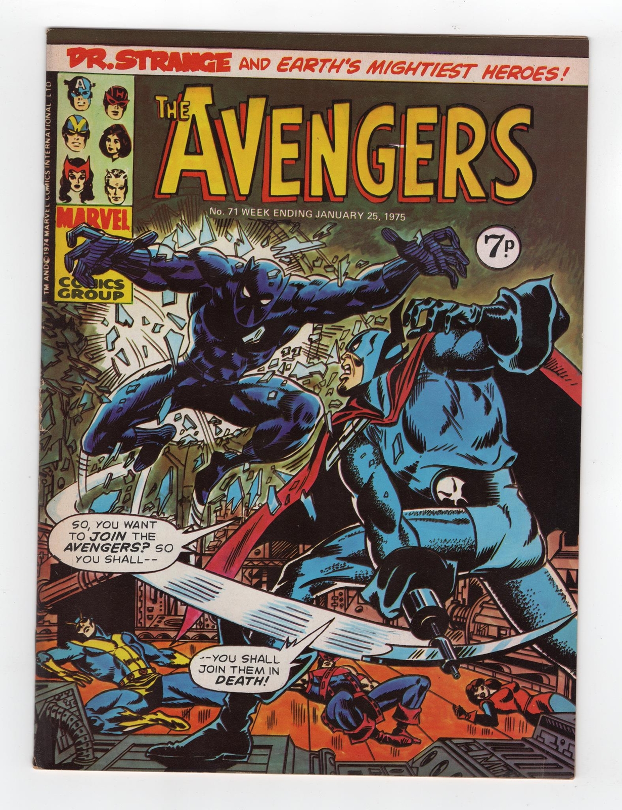 1968 MARVEL AVENGERS #52 & DOCTOR STRANGE #176 1ST GRIM REAPER RARE KEY UK | eBay