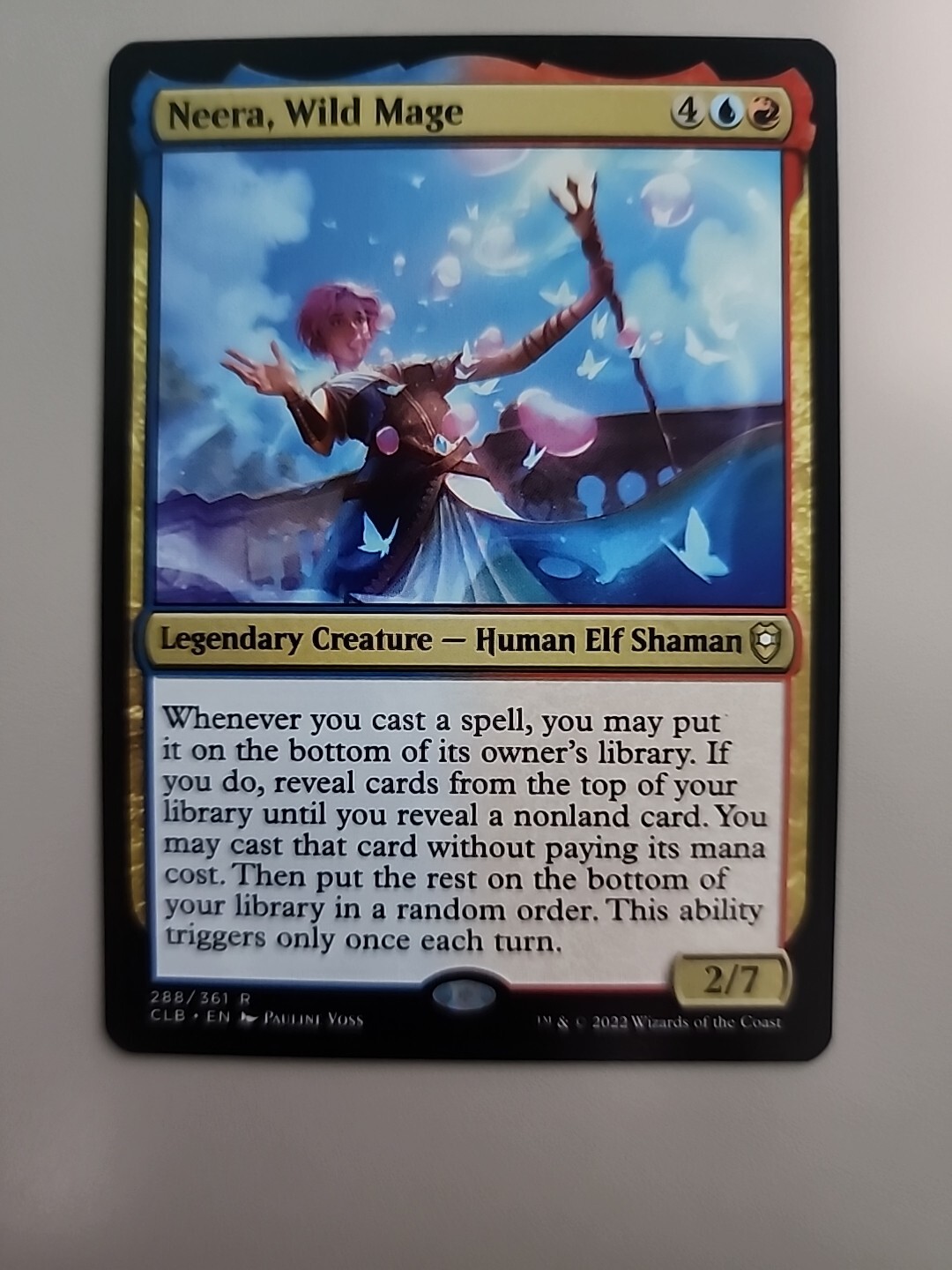 MTG Neera, Wild Mage Commander Legends: Baldur's Gate 288/361 Regular ...