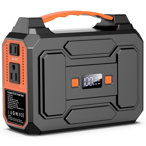 Portable Power Station Bank 200W Peak(100W Rated),146Wh Solar Powered ...