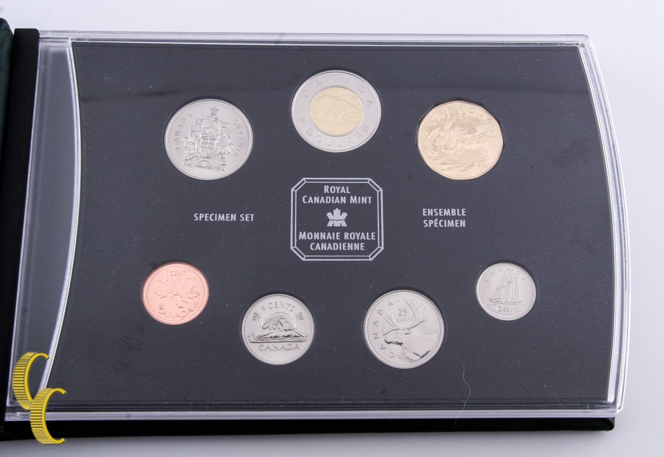 2002 Canada Specimen 7 pc Coin Set Royal Canadian Mint (BU) Condition ...