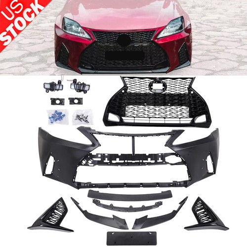 For 06-13 Lexus IS250 IS350 Front Bumper Cover Grille Conversion To 21 ...