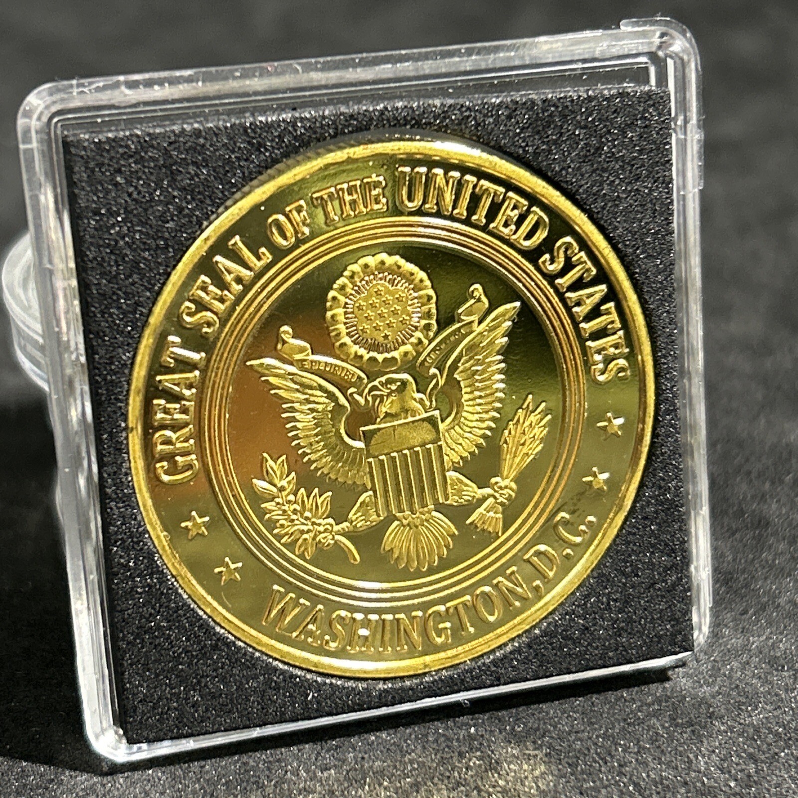 United States Marshal ⭐ *USMS* GOLD FINISH Challenge Coin with Case! | eBay