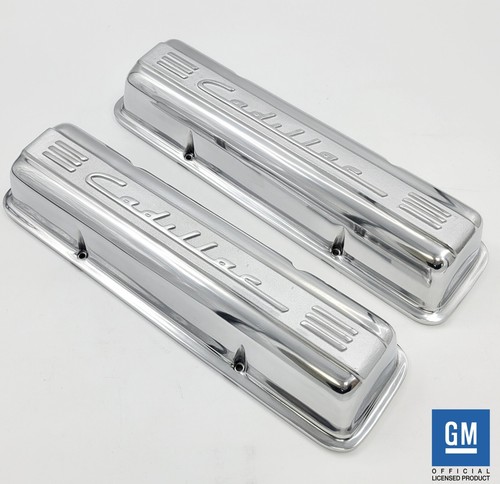 PML SBC Small Block Chevy Polished Aluminum Valve Covers Cadillac ...