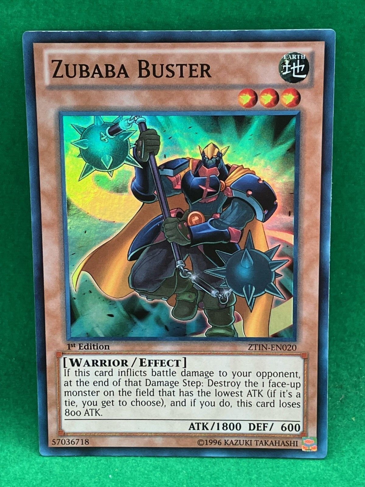 Zubaba Buster Super Rare 1st Edition ZTIN-EN020 Yugioh Card | eBay