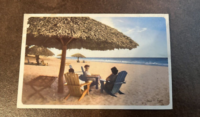 Havana Cuba Varadero Beach Chicago & Southern Air Lines Postcard Pre ...