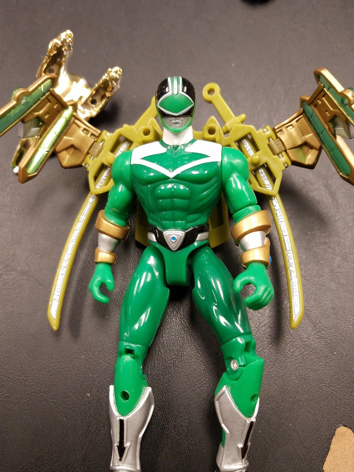 Power Rangers Time Force Green Ranger with swords and armor | eBay