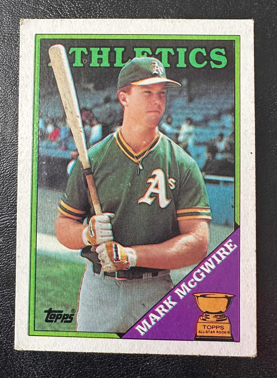 MOST ERRORS! 1988 TOPPS ALL-STAR ROOKIE #580 MARK McGWIRE ATHLETICS ...