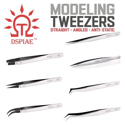 DSPIAE: Tweezers - Straight : Angled : Anti Static - Modeling Hobby ...