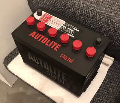New old style Autolite SV-27F sta.ful reproduction battery Boss 302 ...