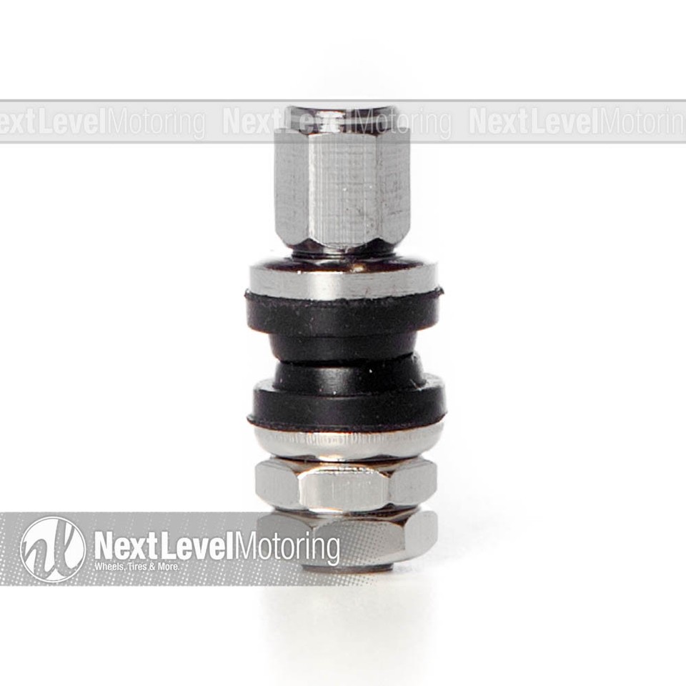 Circuit Performance VS33 Chrome Bolt-In Valve Stems 33mm (Set of 4) 0. ...