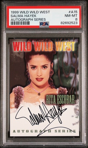 1999 Wild Wild West Autograph Series Salma Hayek #A15 PSA 8 | eBay