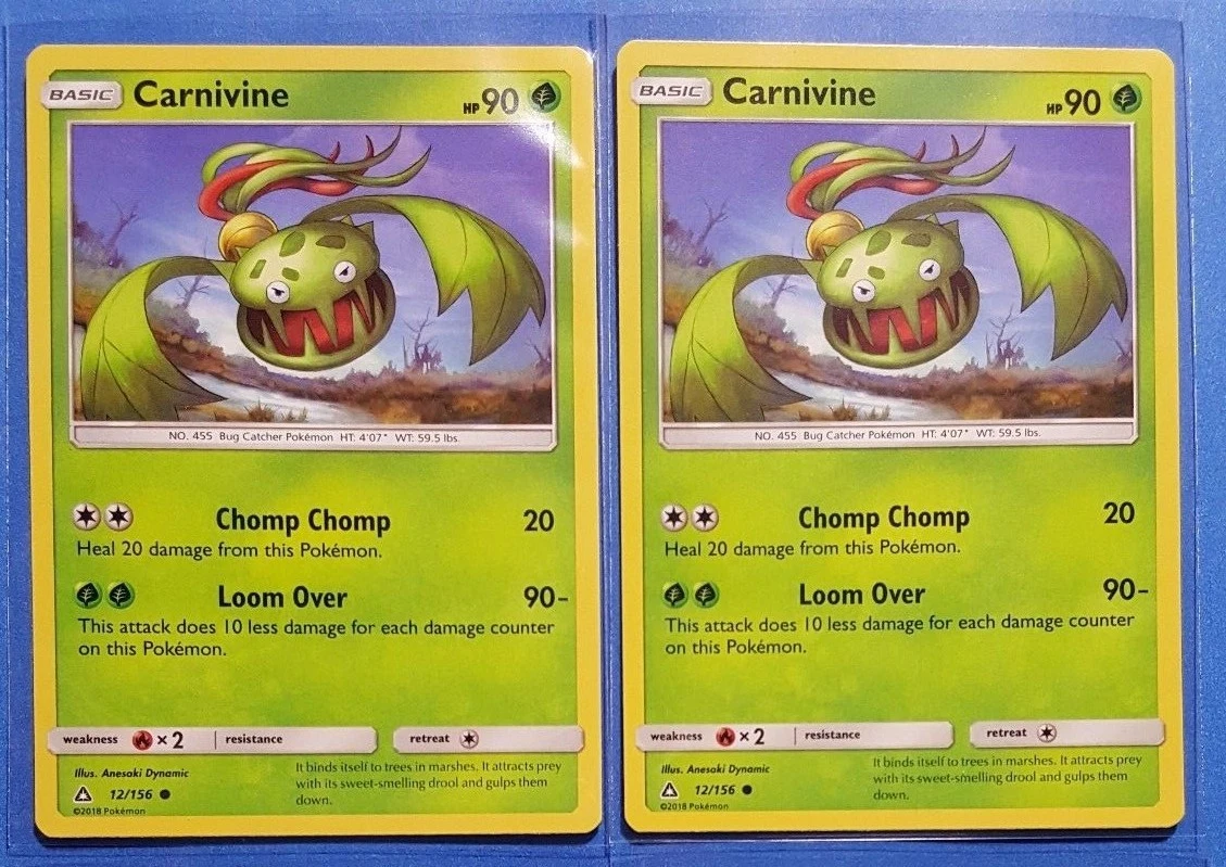 Carnivine Pokemon Cards