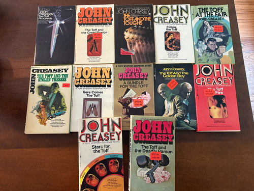 Lot of 12 John Creasey Vintage Mystery Paperback Books all are the Toff ...