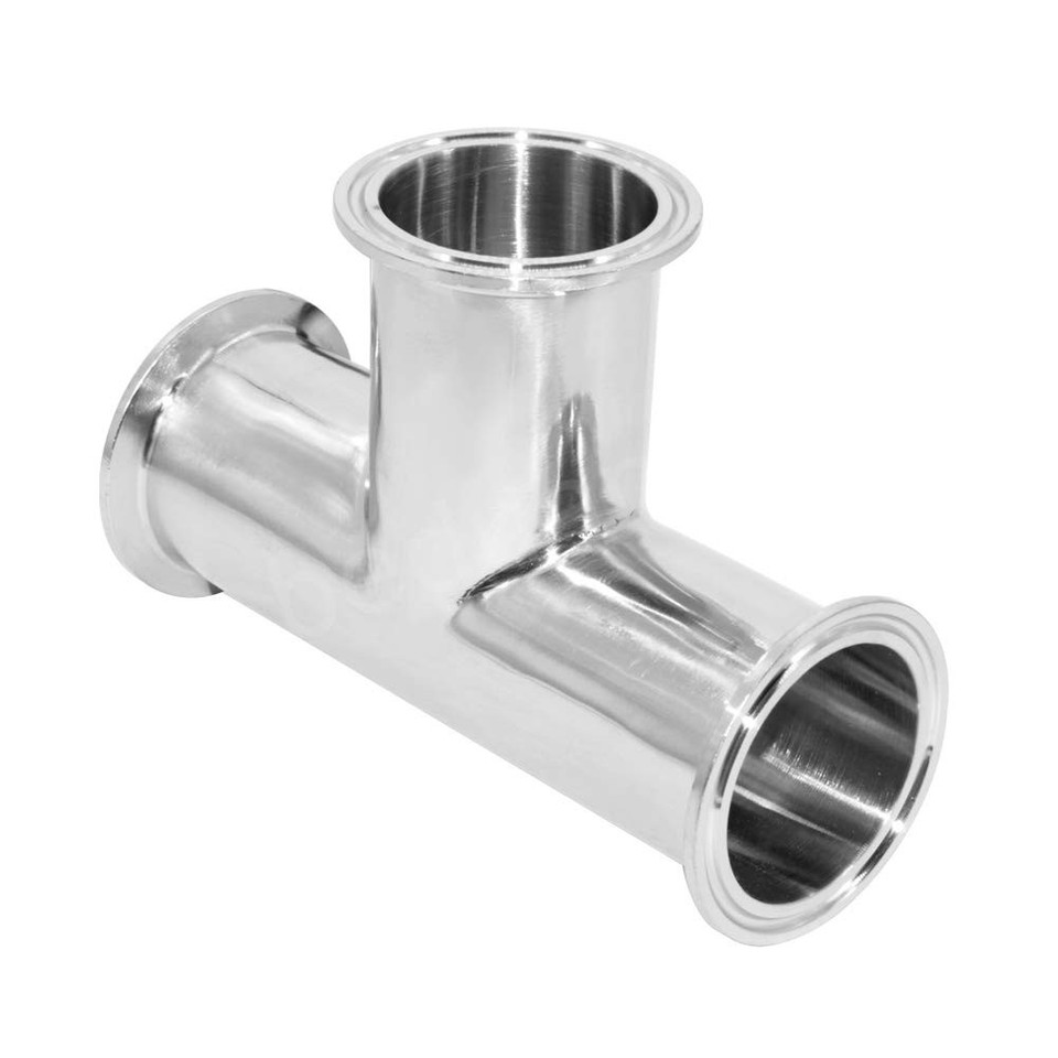 2" Tri Clamp Tee 3 Way Stainless Steel 304 Sanitary Fitting (51mm Pipe ...