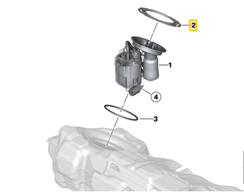 NEW BMW Fuel Tank Lock Ring Closure 16117188565 OEM FACTORY ORIGINAL ...