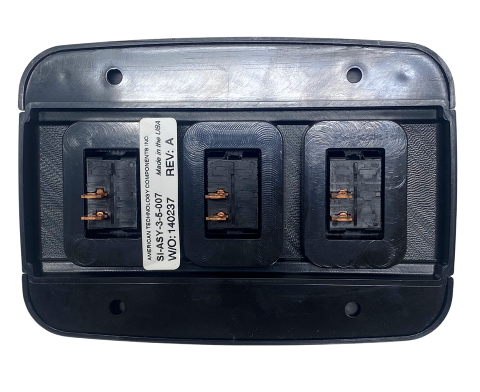 Triple Gang Rocker Switch with Bezel 12 Volt for RVs Trailers Campers ...