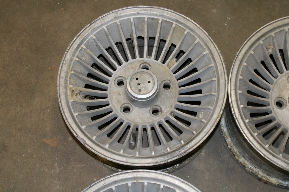 Vintage Western Turbine Wheels Set of 4 14x7 GM 5 x 4.75" Chevy 4 1/8 ...