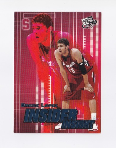 2008 Press Pass Insider Insight Foil Blue #II5 Brook Lopez Stanford ...