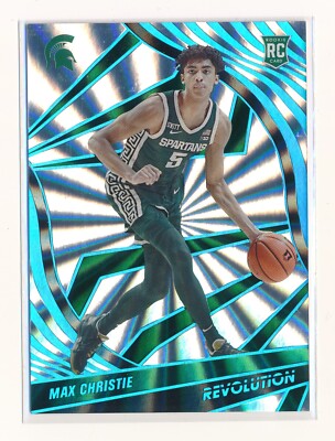 MAX CHRISTIE 2022-23 PANINI CHRONICLES DRAFT PICKS REVOLUTION SUNBURST ...