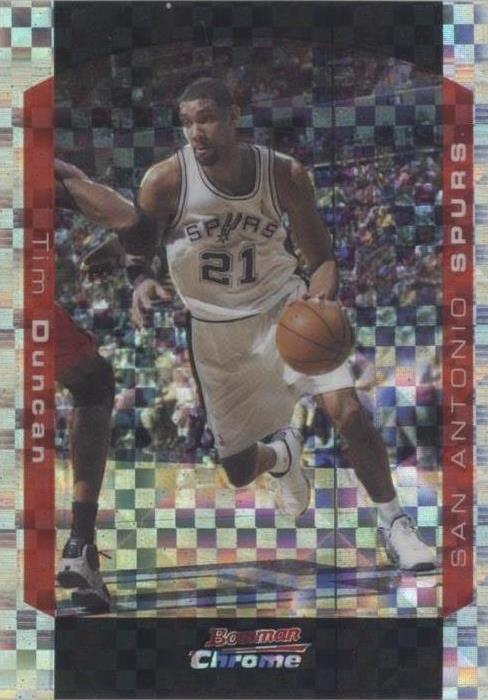 2004-05 Bowman Draft Picks & Prospects - Tim Duncan #12 Chrome X ...
