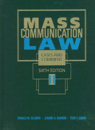 Mass Communication Law: Cases and Comment 9780314202215 | eBay