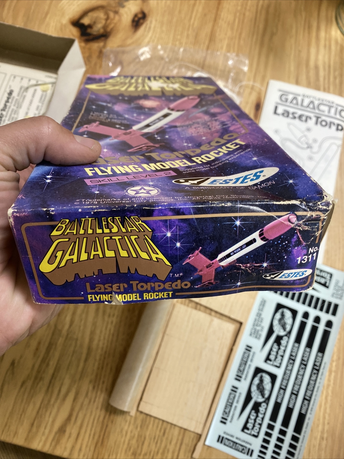 Battlestar Galactica Laser Torpedo rocket Estes #1311 from 1978 Open ...