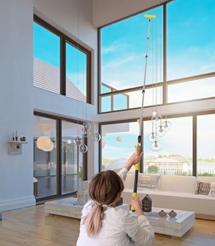 7-18 ft Telescopic Extension Pole Long Multipurpose Telescoping Pole ...