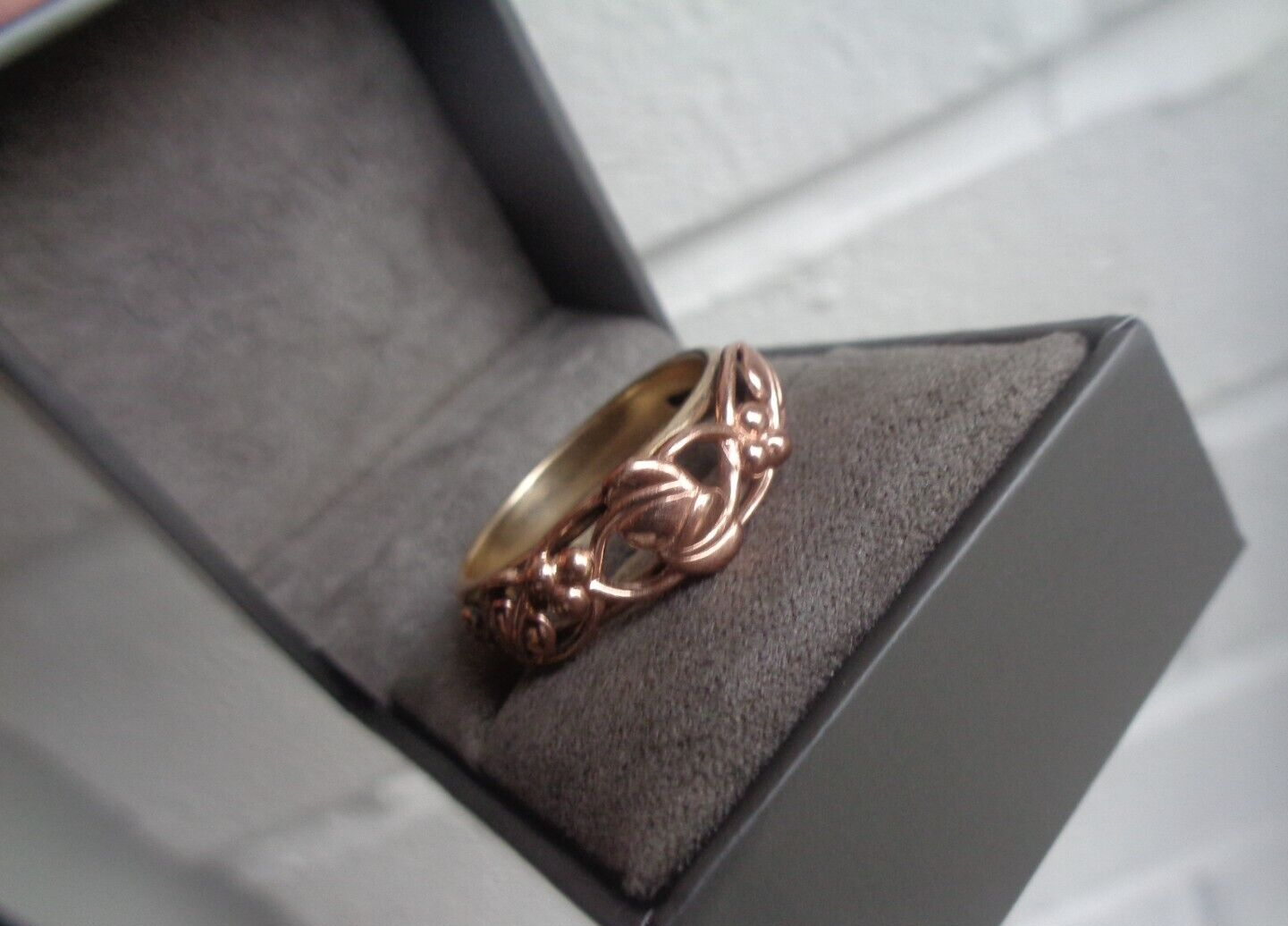 Clogau Welsh 9ct Rose & Yellow Gold Tree Of Life Ring h/m c.2000 Size T ...