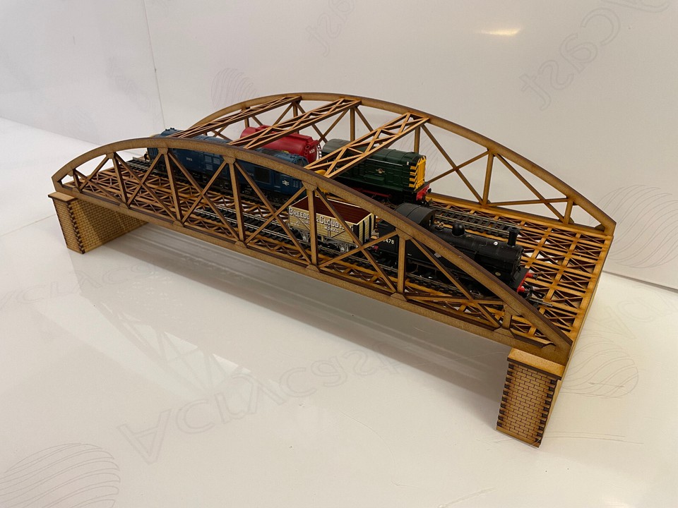 Bowstring & Steel Plate Triple Track Bridge – OO/HO Gauge Model Railway ...
