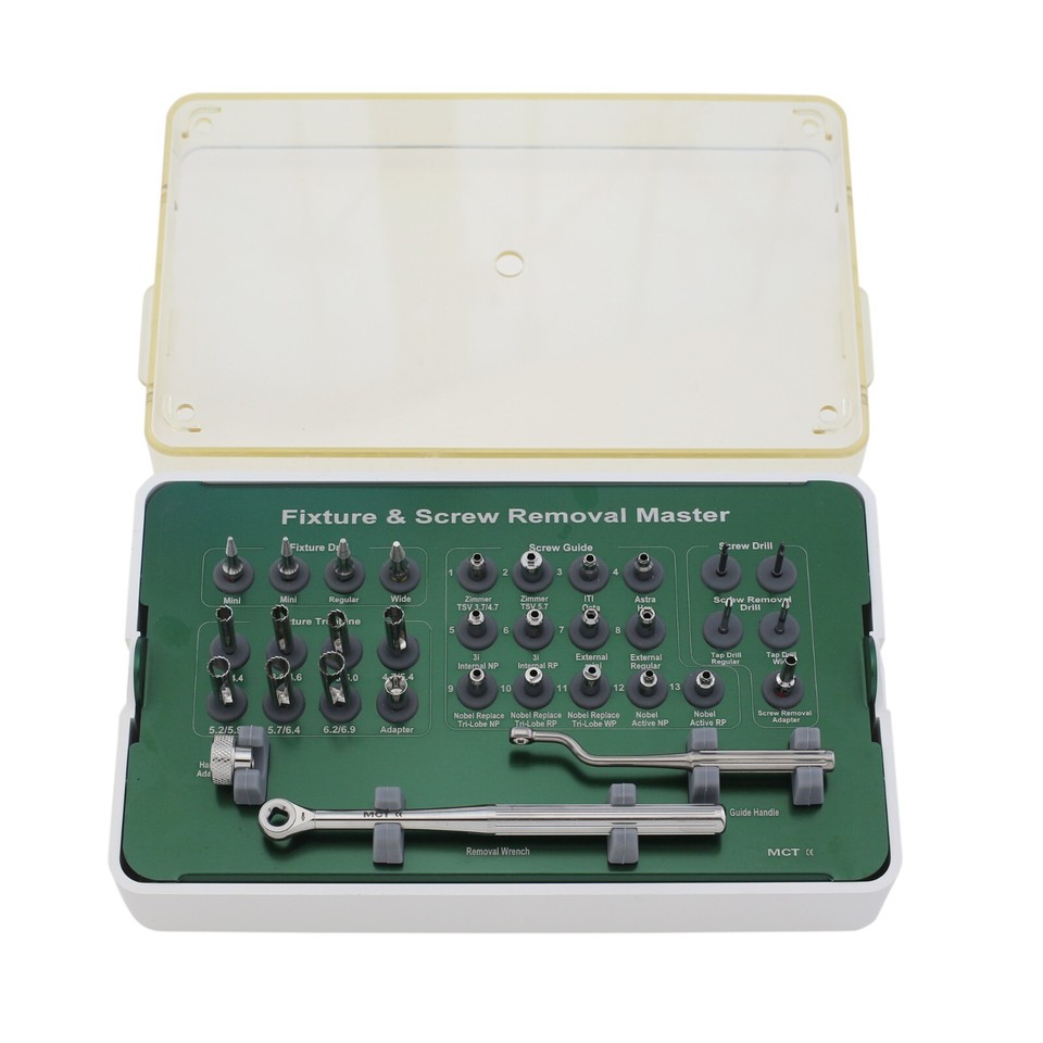 Implant Fixture & Fractured Screw Removal Kit NeoBiotech SR MCT FSRK-02 ...