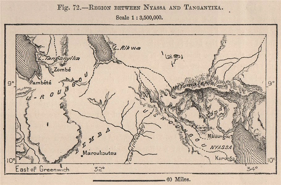 Carte Du Lac Nyasa