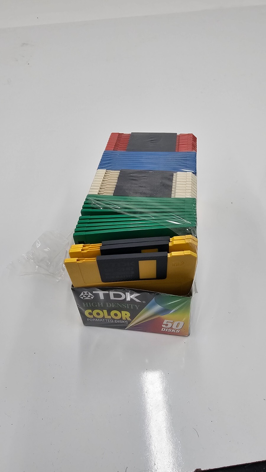 TDK High Density Color IBM Formatted 3.5" Floppy Disks Partial Box of ...
