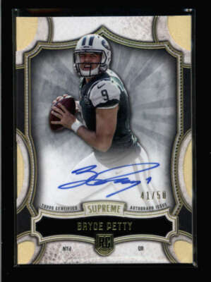 BRYCE PETTY 2015 TOPPS SUPREME GOLD ON CARD ROOKIE AUTOGRAPH AUTO #41/ ...