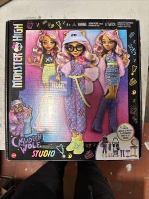 NEW Monster High Doll Clawdeen Wolf Playset Studio 20+ Fashion ...